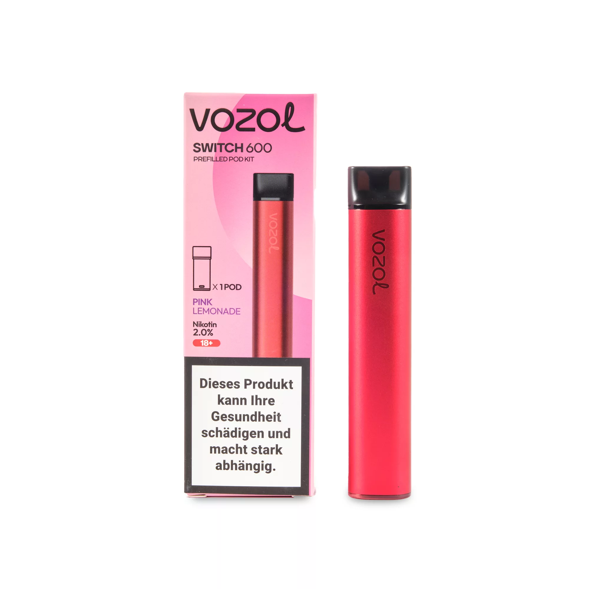 VOZOL ~ Switch 600 Kit ~ Red & Pink Lemonade kaufen | Shop mit grosser ...
